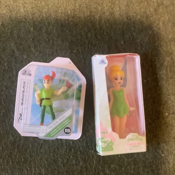 Disney | Toys | Peter Pan And Tinker Bell Mini Action Figures From ...
